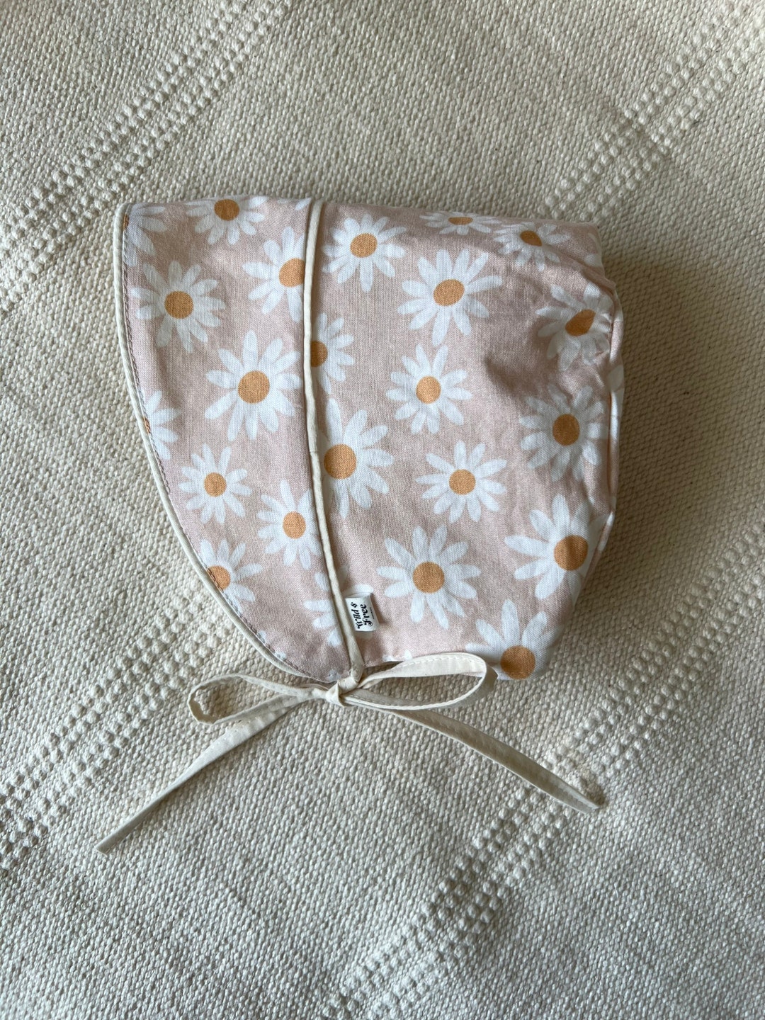 Baby Bonnet Sun Bonnet Sun Hat Baby Hat Daisy Flowers 0-6, 6-12, 12-24 ...