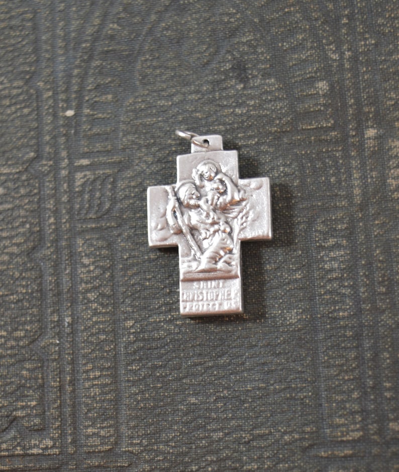 Saint Christopher Holy Family Cross Made in Italy Religious | Etsy