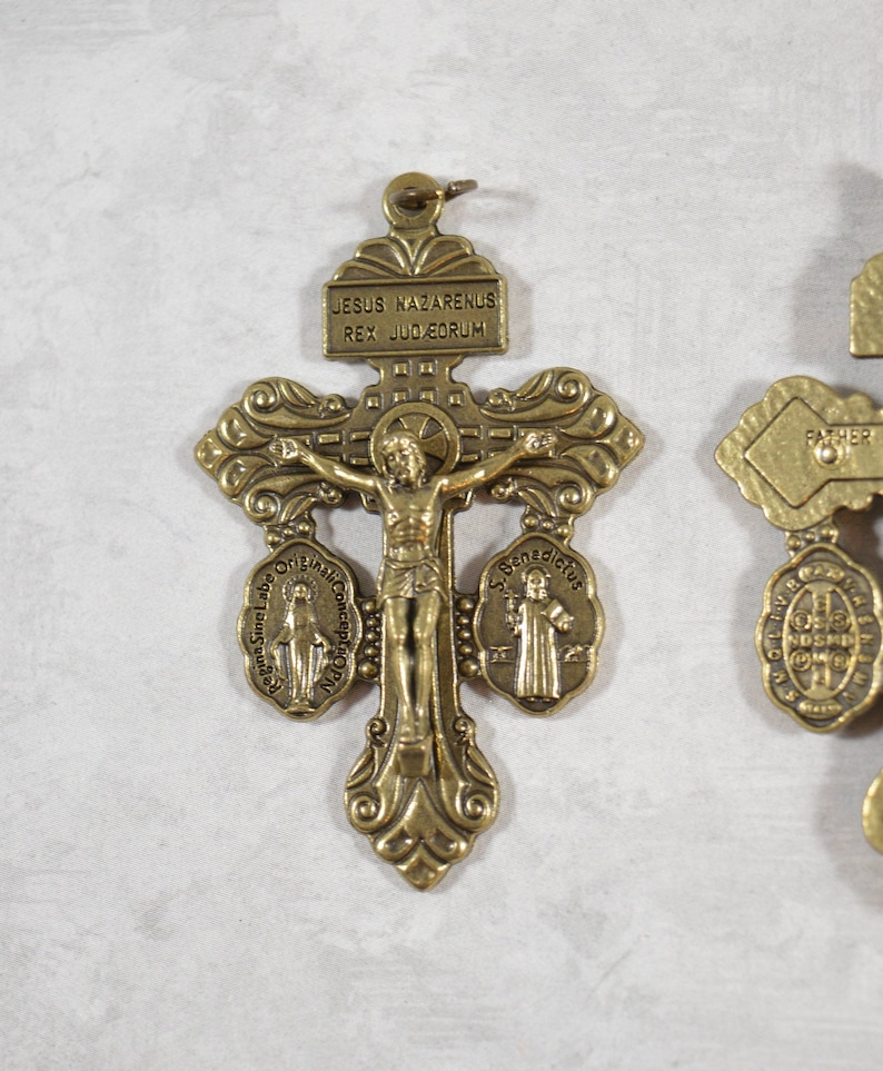 Three Way Pardon Indulgence Crucifix With St. Benedict and - Etsy