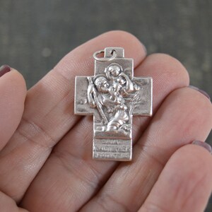 Saint Christopher Holy Family Cross Made in Italy Religious - Etsy