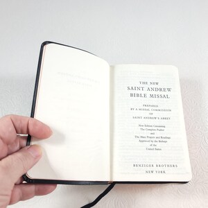 The New Saint Andrew Bible Missal / 1966 Vintage Prayer Book / Benziger ...