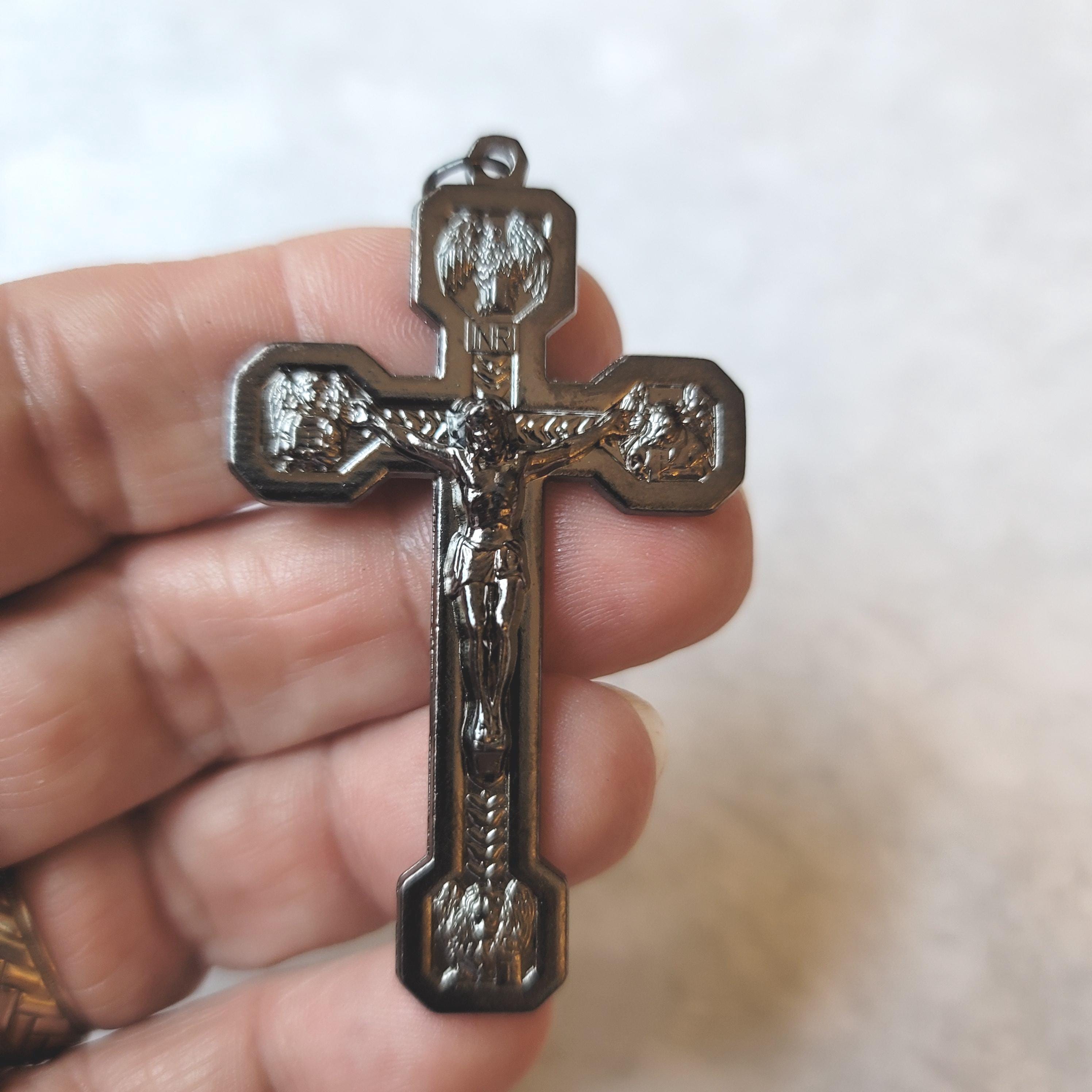 Stations of the Cross Crucifix Gun Metal / Gun Metal Crucifix / Made in ...