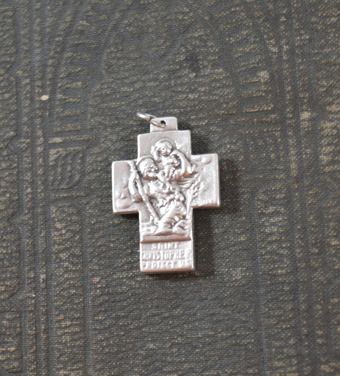 Saint Christopher Holy Family Cross Made in Italy Religious | Etsy