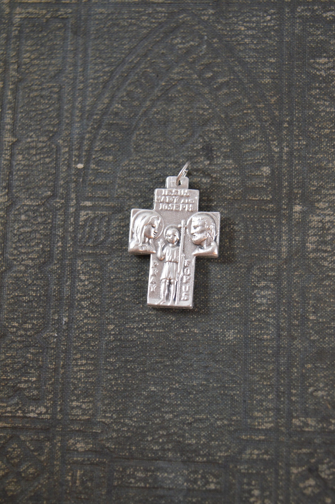 Saint Christopher Holy Family Cross Made in Italy Religious - Etsy