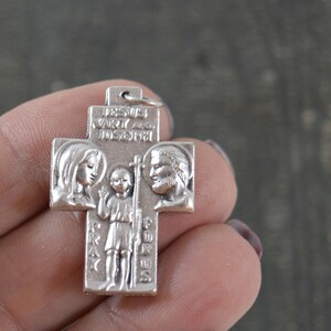 Saint Christopher Holy Family Cross Made in Italy Religious - Etsy