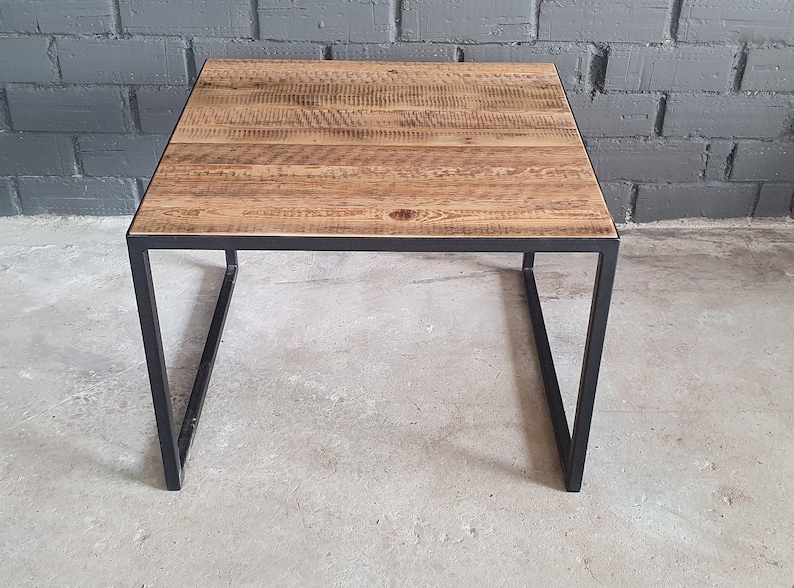 Reclaimed Wood Square Coffee Table - Etsy
