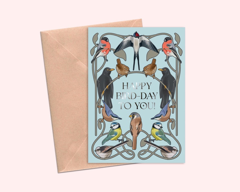 Happy Bird Day! Birthday Greeting Card | British Wildlife Inspired ...