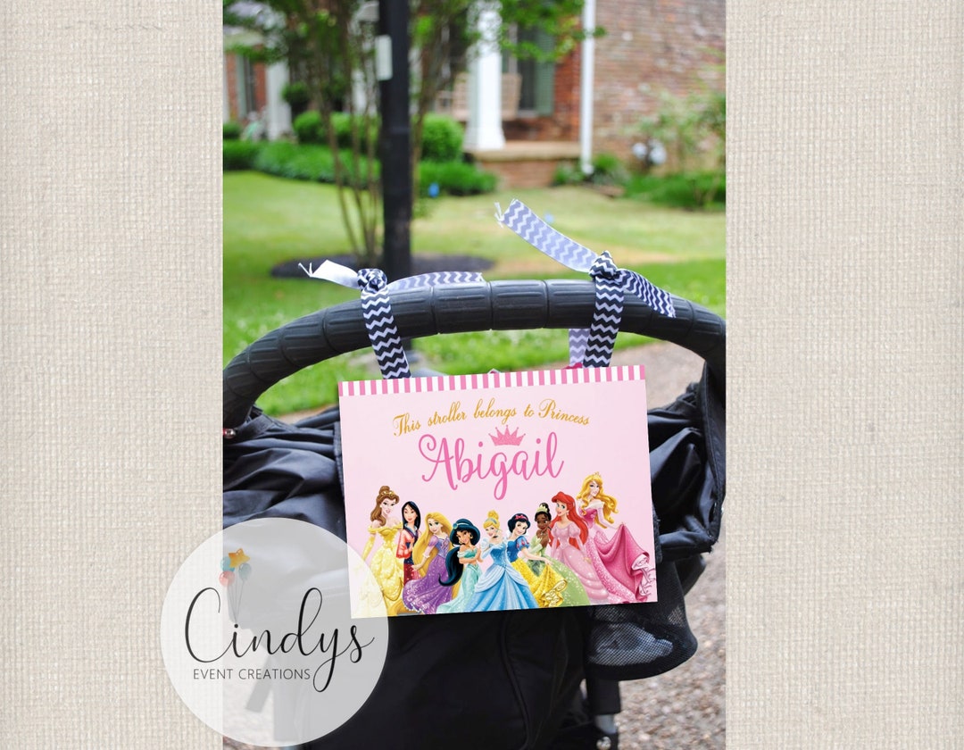 Princess Stroller Sign - Digital or Printed - Etsy