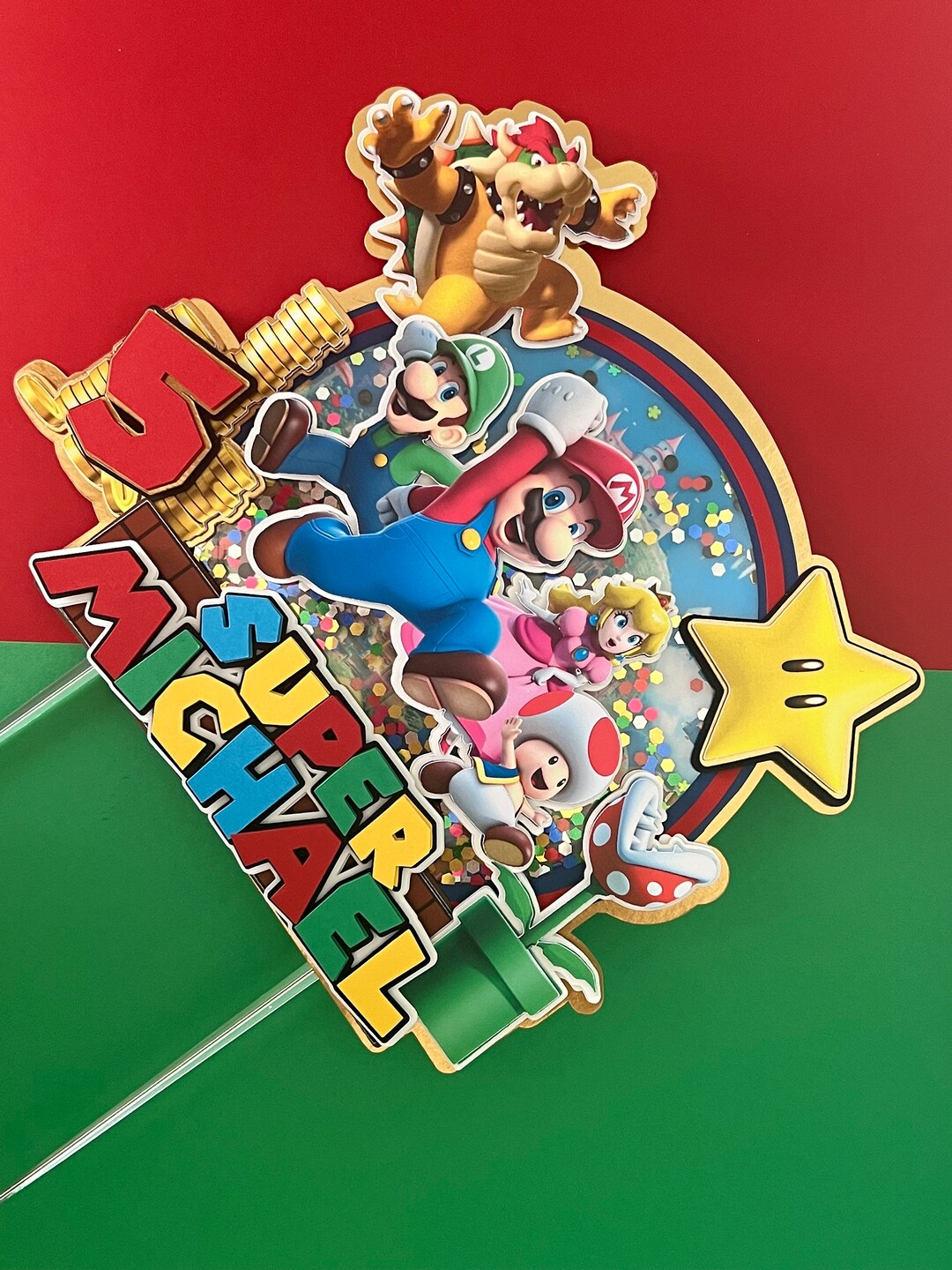 Super Mario Cake Topper - Etsy