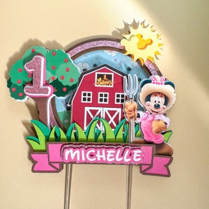 Minnie Mouse Cowgirl Cake Topper - Etsy