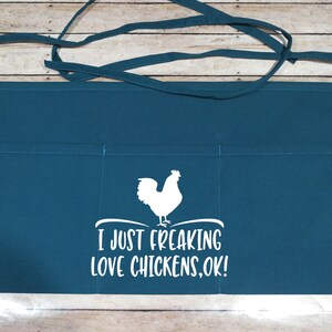 Egg Apron Chicken Apron Homesteading Apron Crazy Chicken | Etsy