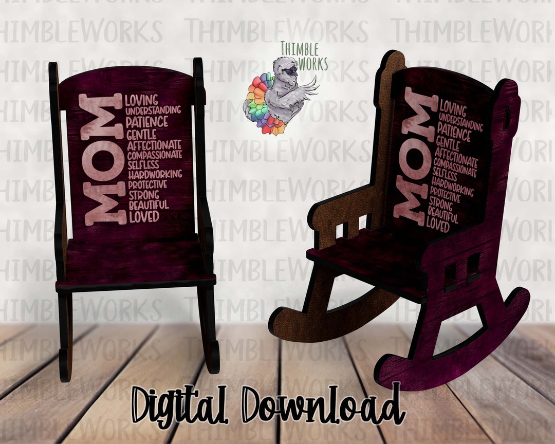 Mom Rocking Chair Sublimation Design, Nursery Png, Mothers Day Design ...