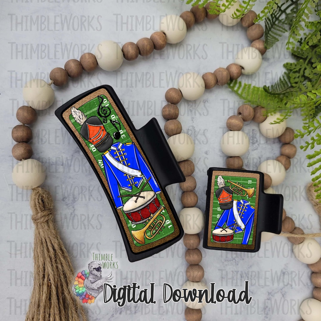 Marching Band Sublimation Design, Large Hair Claw Png, Band Mom Png ...