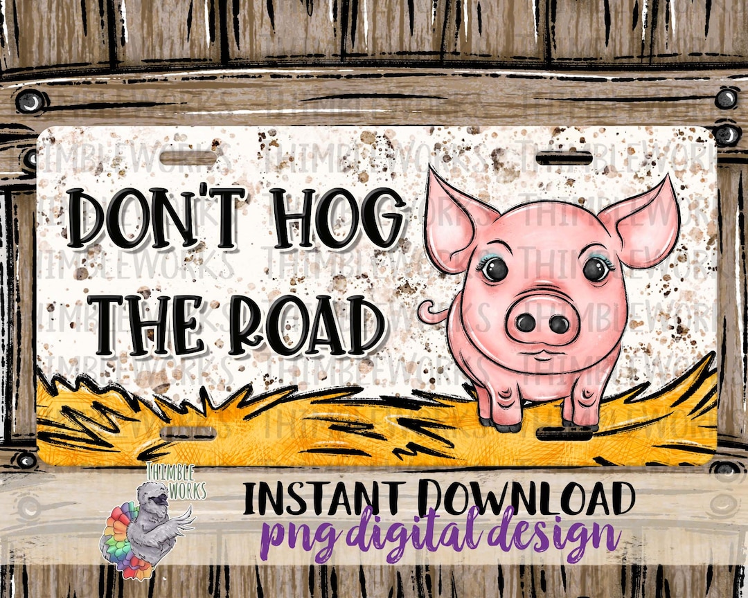 Pig Sublimation Design - Farm PNG - Hog Png - Auto Designs - License ...