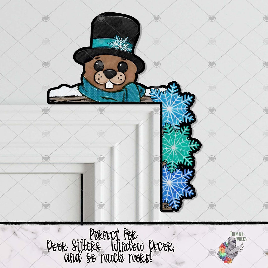 Gopher Door Sitter Sublimation Design, Beaver Door Sitter Png ...