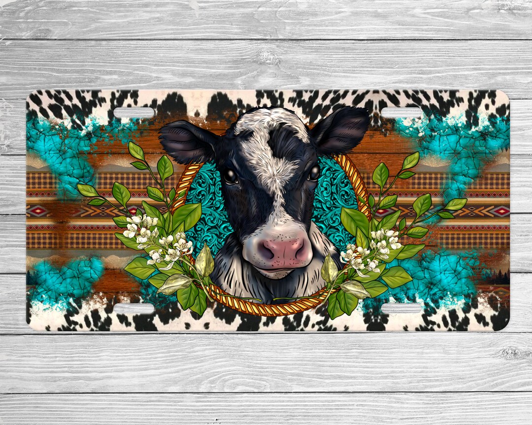 Metal Cow License Plate Farm License Plates Front License - Etsy