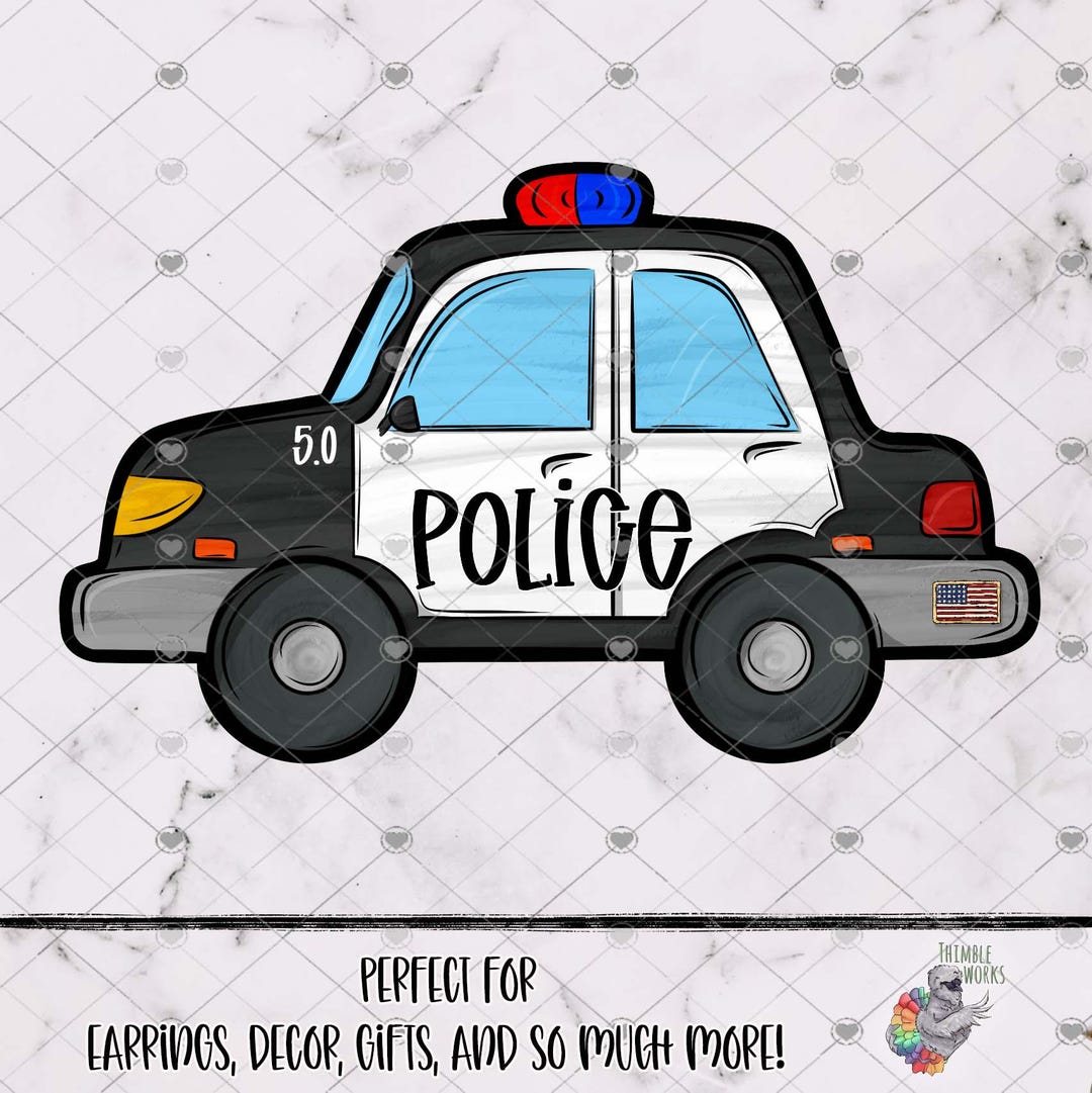 Police Car Sublimation Design, Cop Wall Decor, First Responders Design ...