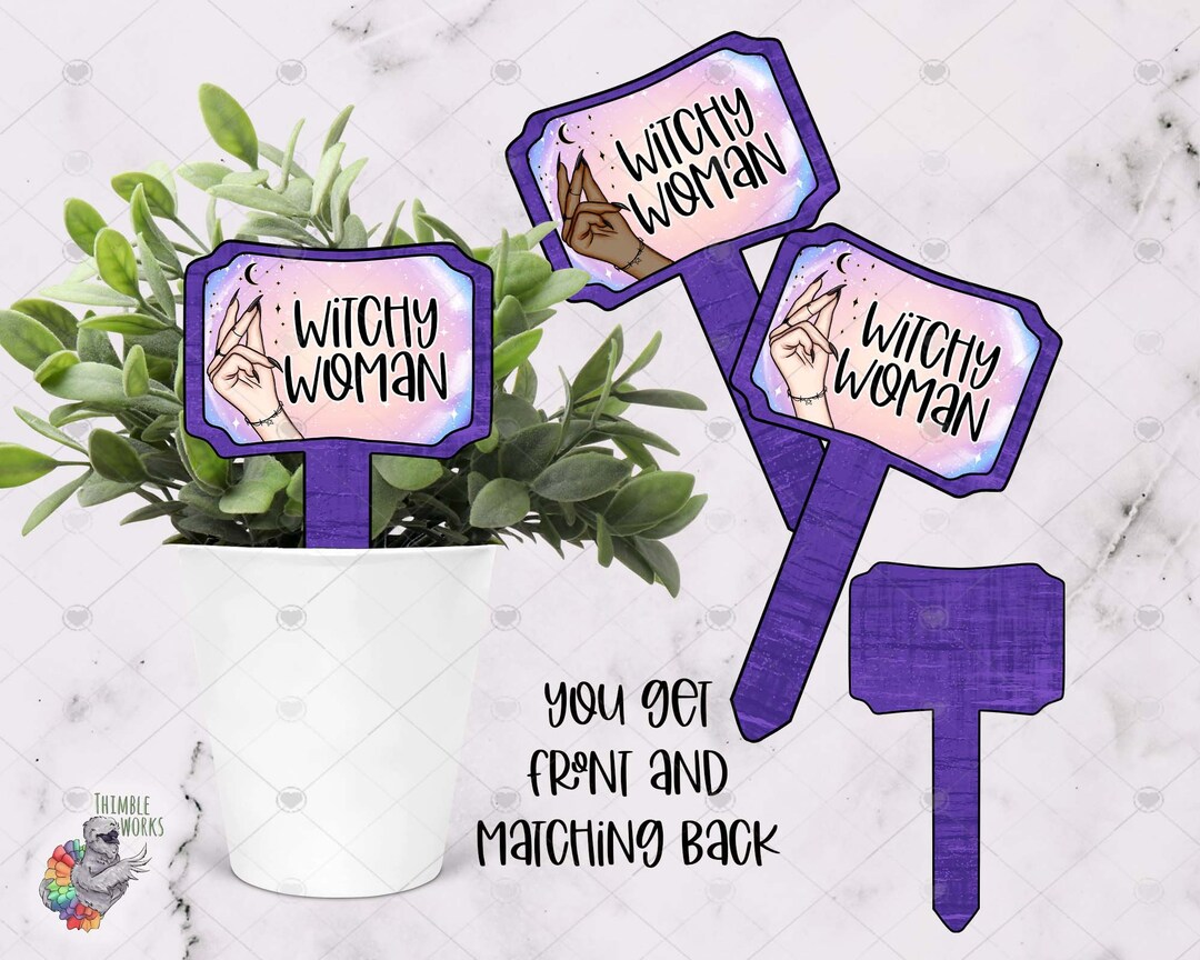 Garden Stake Bundle Sublimation Design, Witchy Woman Png, Witchy Woman ...