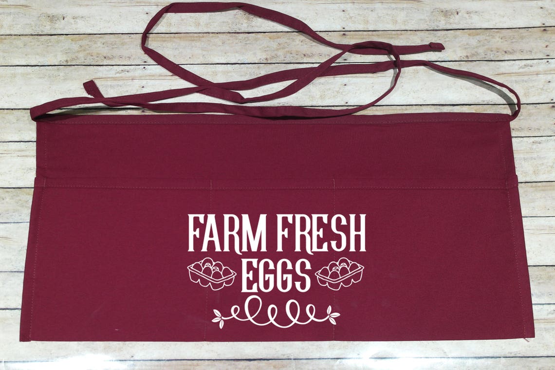 Egg Apron Chicken Apron Homesteading Apron Crazy Chicken | Etsy