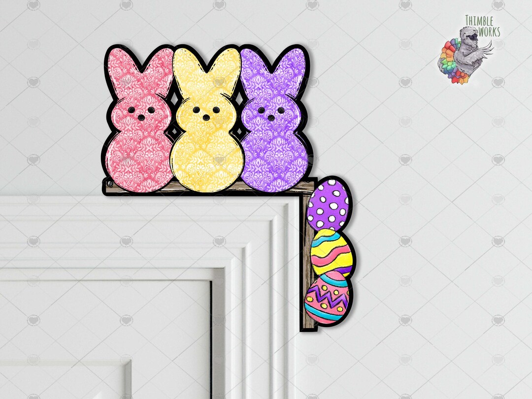Easter Peep Door Sitter Sublimation Design, Door Sitter Png, Easter ...