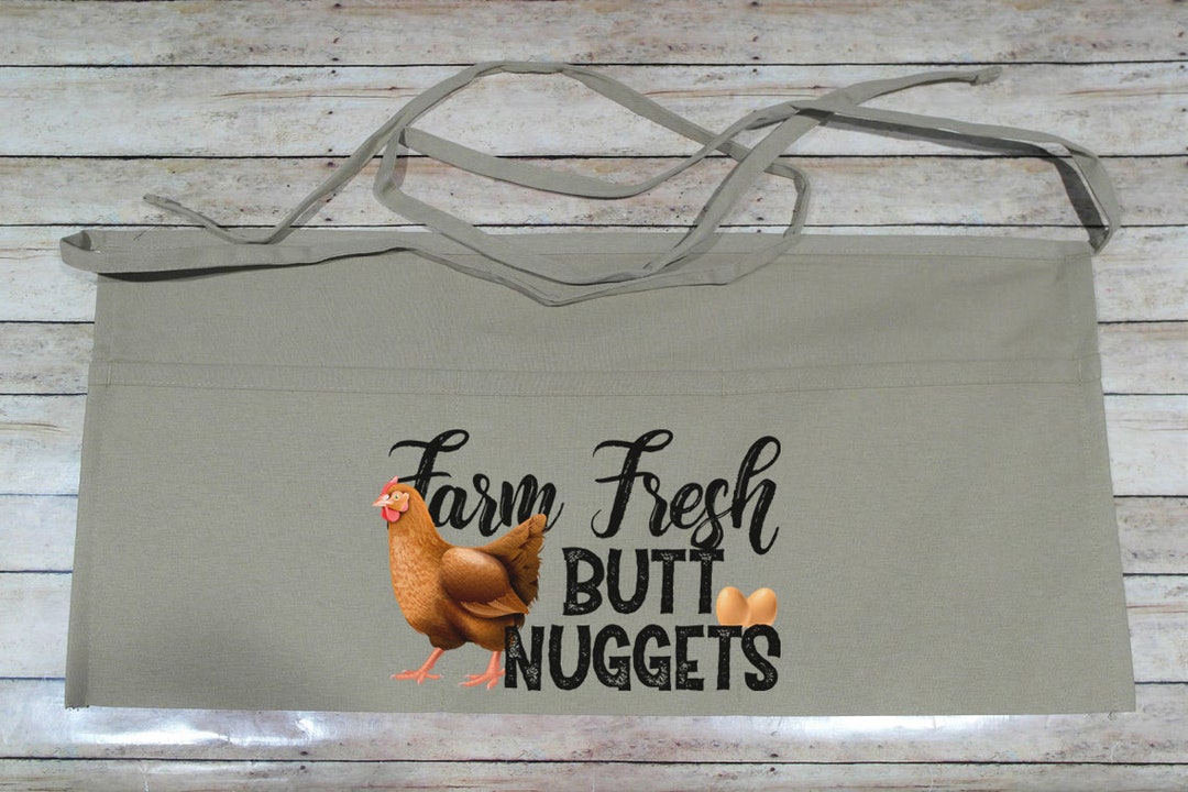 Egg Apron Chicken Apron Homesteading Apron crazy Chicken - Etsy