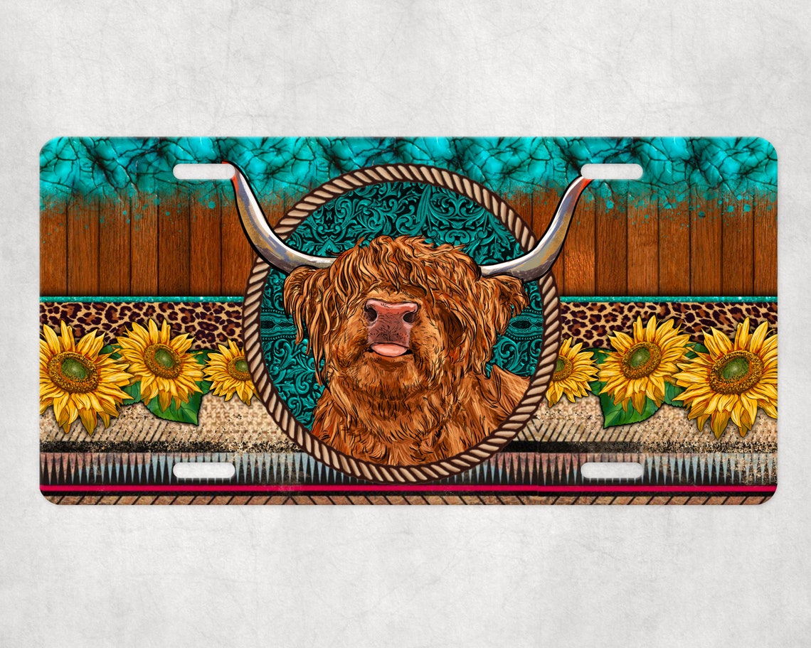 Metal Cow License Plate Farm License Plates Front License - Etsy