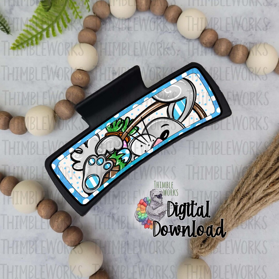 Easter Sublimation Design, Large Hair Claw Png, Easter Bunny Png, Boy ...