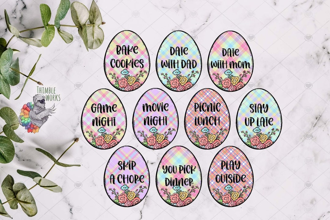 Easter Egg Reward Tokens: Kids Chore Chart PNG (digital Download) - Etsy
