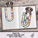 Aussie Paperclip Bookmark Design, Bookmark Sublimation Design, Dog ...