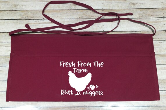 Egg Apron Chicken Apron Homesteading Apron Crazy Chicken | Etsy