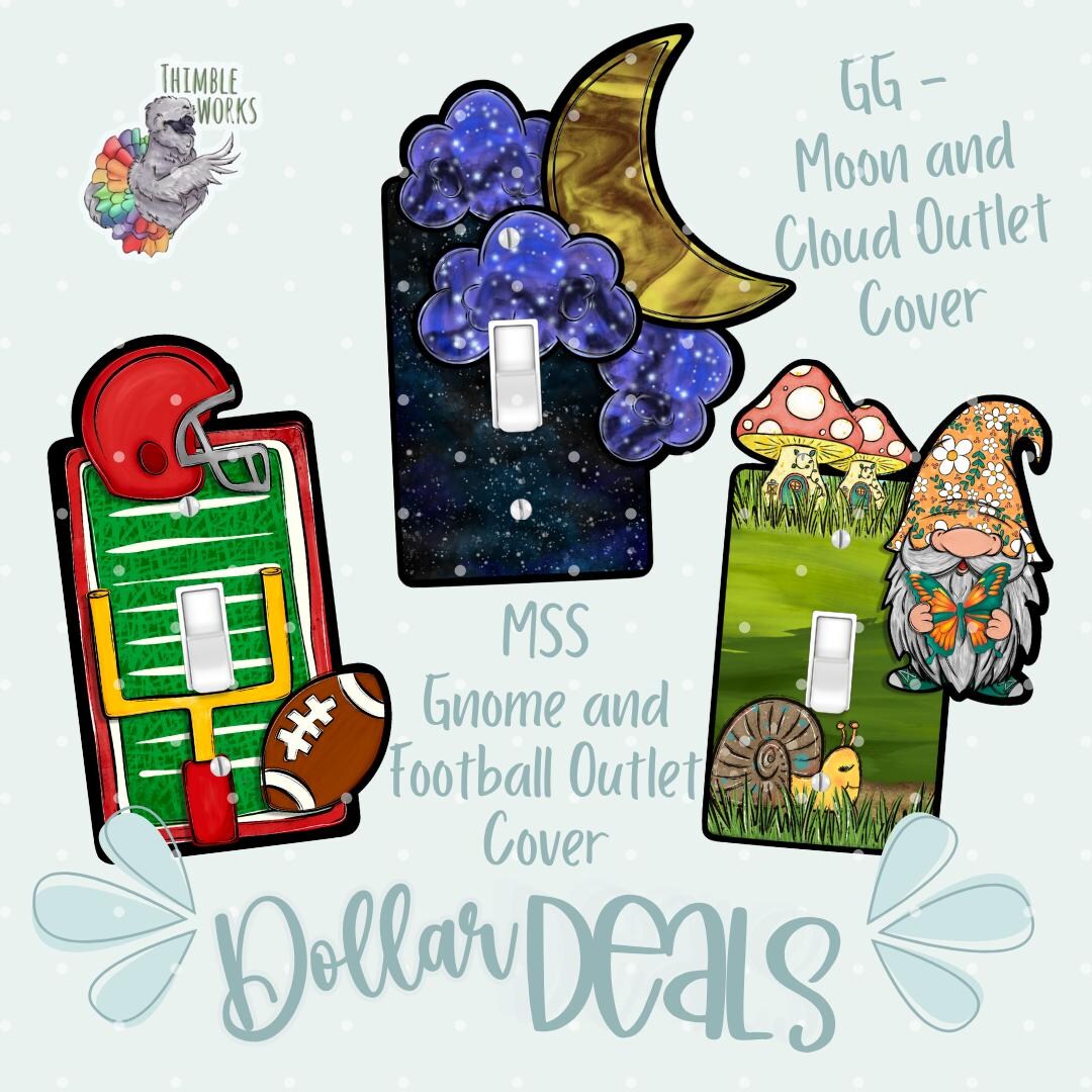 July Dollar Deal Sublimation Designs, Gnome Light Switch Design, Night ...