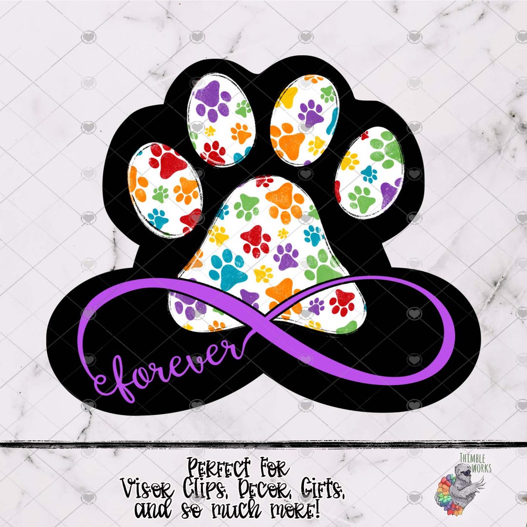 Dog Paw Infinity Sublimation Design, Dog Mom Sun Visor Design, Spring ...