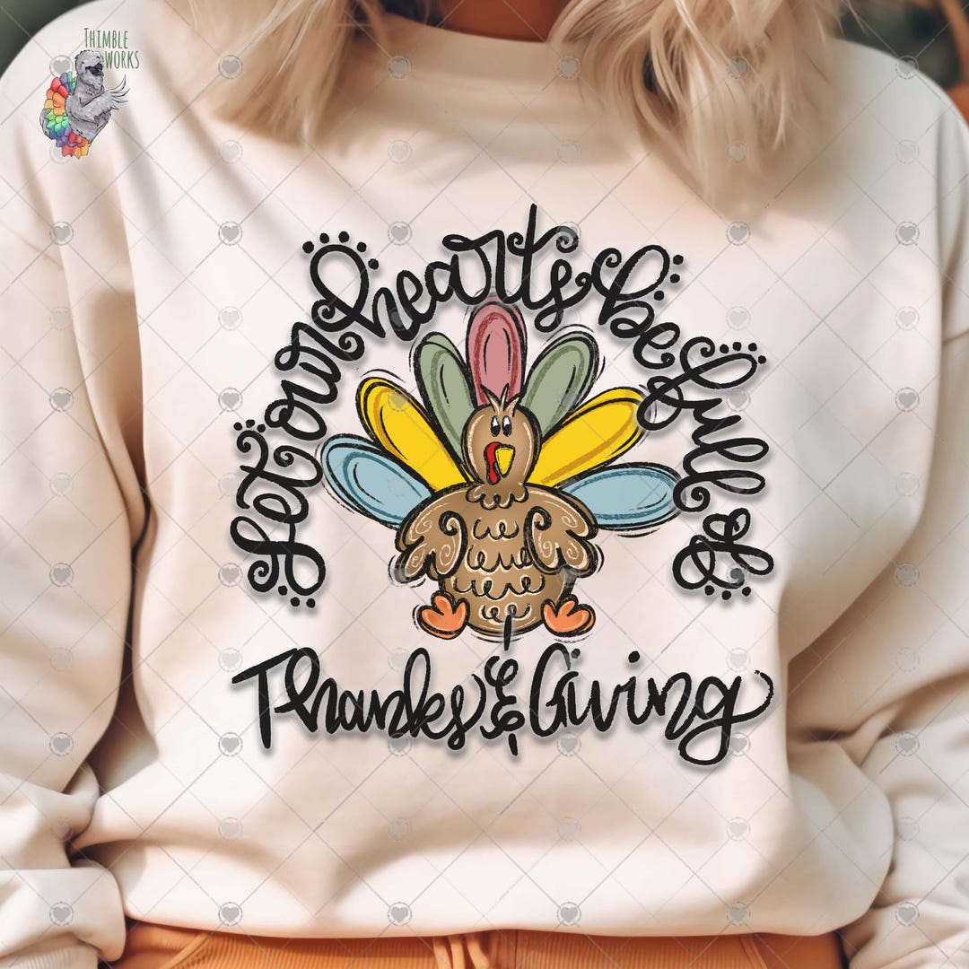 Thankful Turkey Sublimation Design, Thanksgiving Shirt Design, Turkey ...