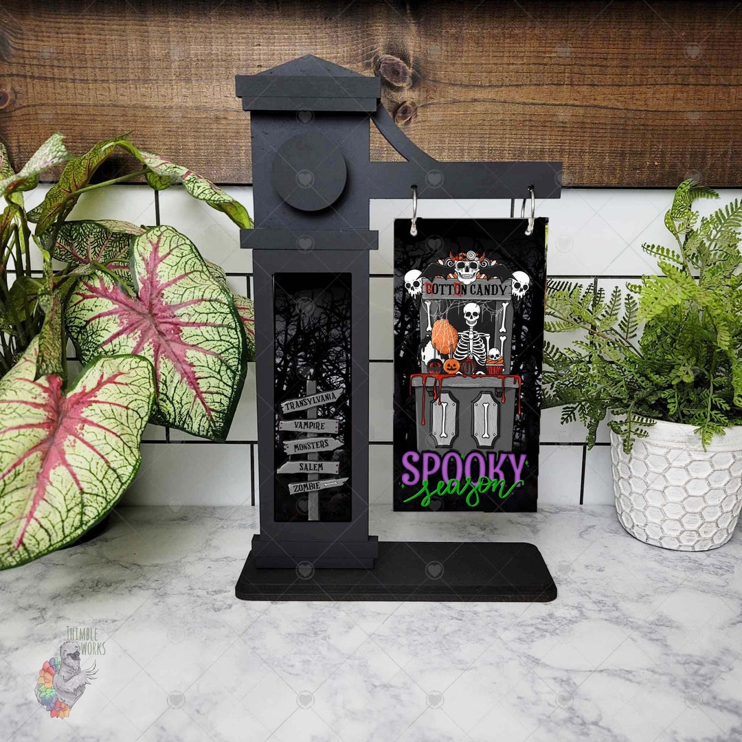 Interchangeable Signpost, Interchangeable Sign Decor, Spooky Season ...