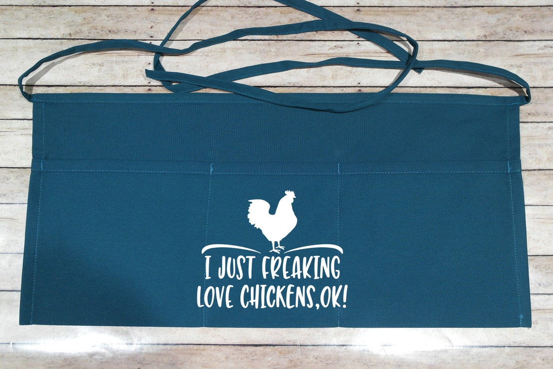 Egg Apron Chicken Apron Homesteading Apron Crazy Chicken | Etsy