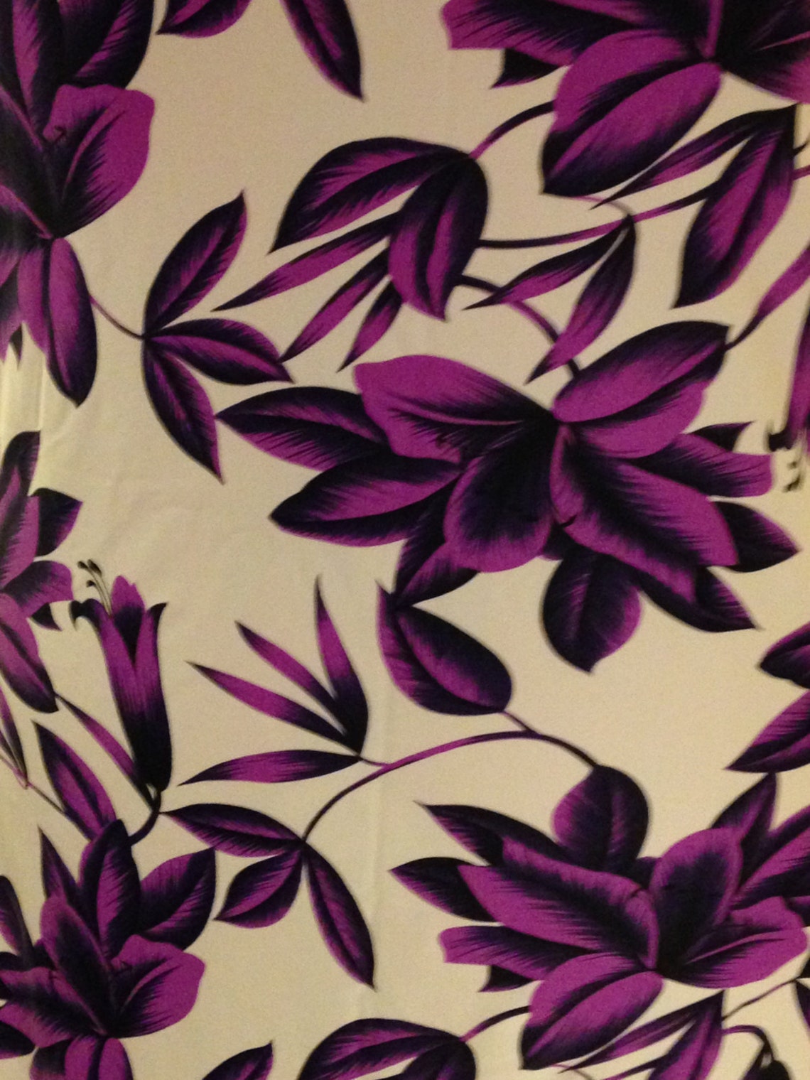 Vintage Slenderizing Stretchy 1970s Hawaiian Print Handmade Sleeveless ...