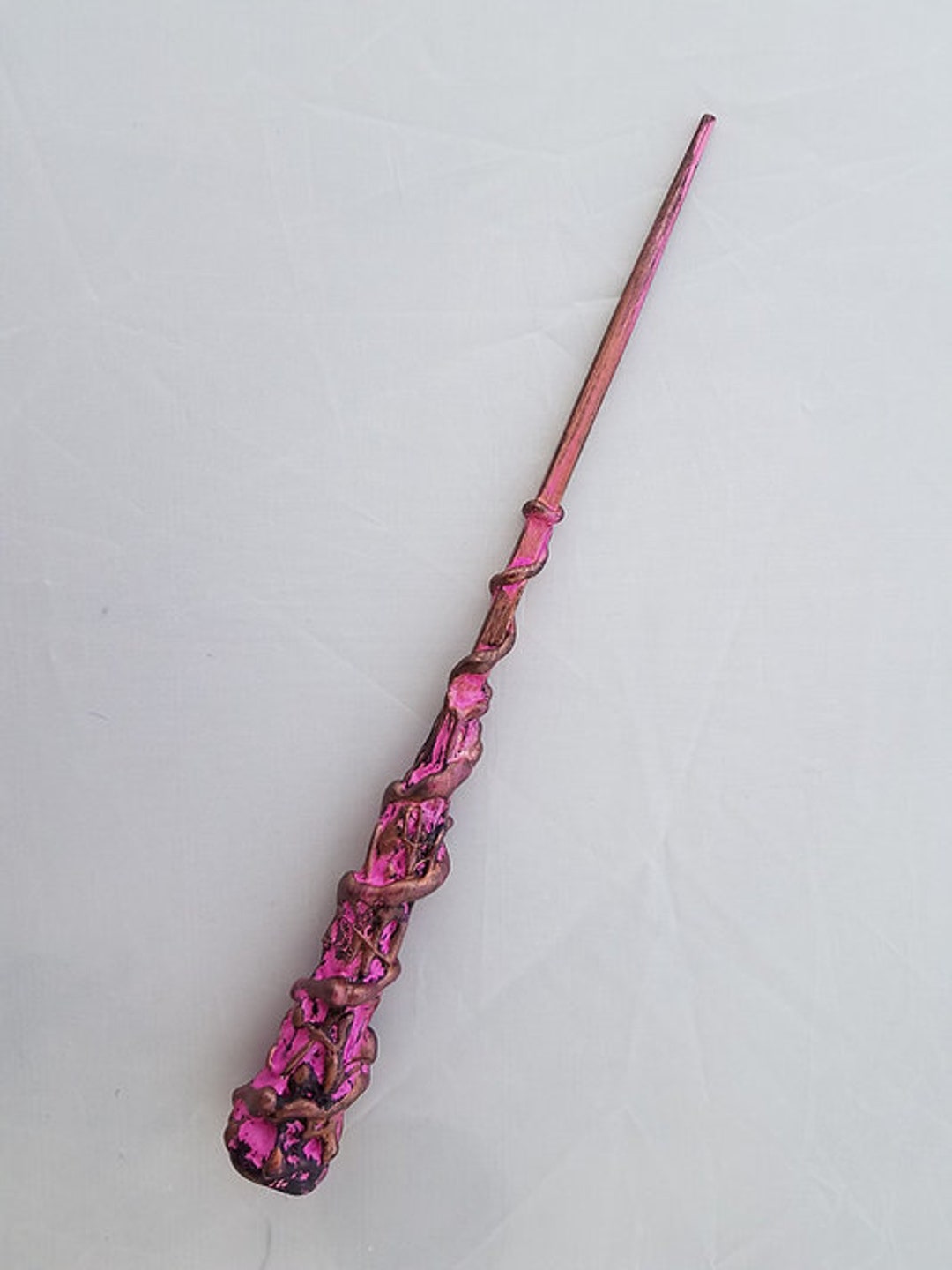 Elf Wand, Pink & Bronze - Etsy