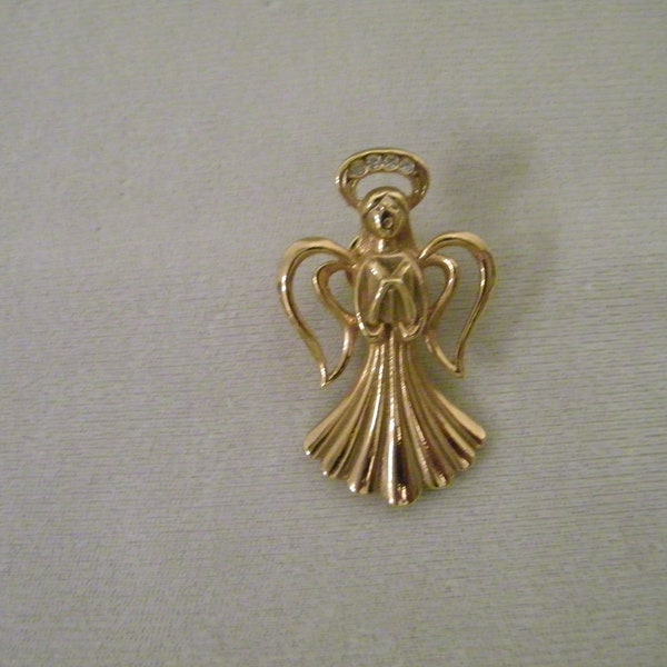 Gold Angel Pin - Etsy