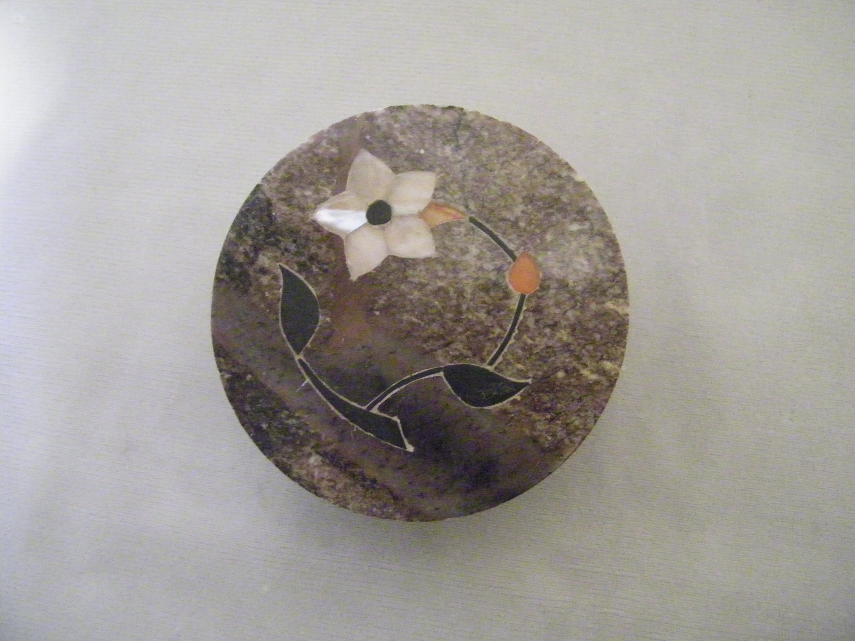 Round Soapstone Trinket Box - Etsy