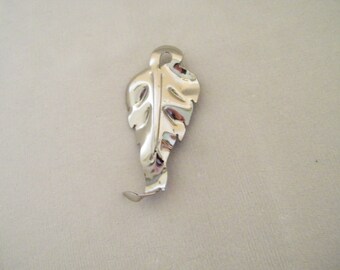 Sterling Leaf Pin - Etsy