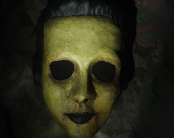Creepy Girl Haunted Woman Vintage Style Polyurethane Mask Eyeless ...