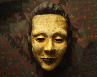 Creepy Girl Haunted Woman Vintage Style Polyurethane Mask - Etsy