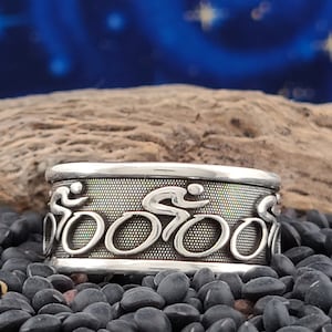 BIKE RIDER Ring, Cyclist Jewelry, Bicycling Wedding Band - Etsy