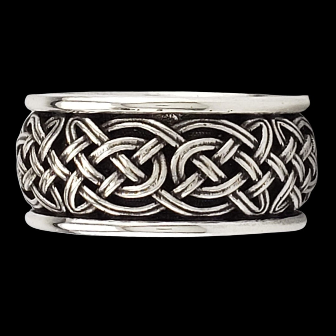 KELLS KNOT - Celtic Woven Band in Sterling Silver - Etsy