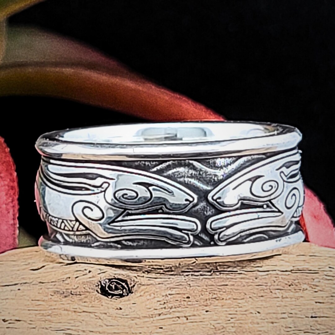 FREYJA'S HARE STEEL Band Celtic Rabbit Ring Gift for Bunny Wedding ...
