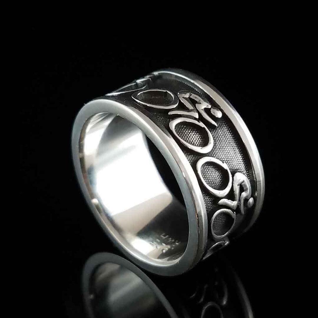 BIKE RIDER Ring in Silver, Gold or 2-toned, Bicycle Ring, Bike, Cyclist ...