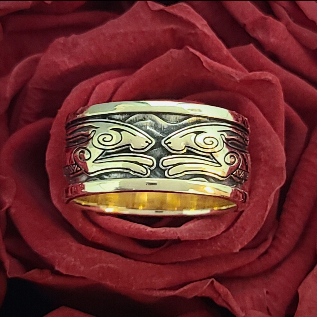 FREYJA HARES Ring Norse Mythology Band Pagan Ceremony, Druid Goddess ...