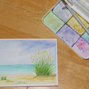 Sea Grass -- Original Watercolor on Paper, 4x6" Matted to 5x7" - Etsy
