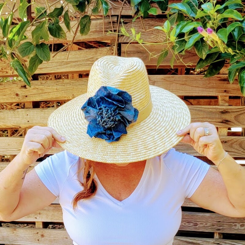 Denim Flower - Etsy