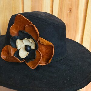 Leather Flower Hat Band, Hat Accessory, Rodeo Wear - Etsy